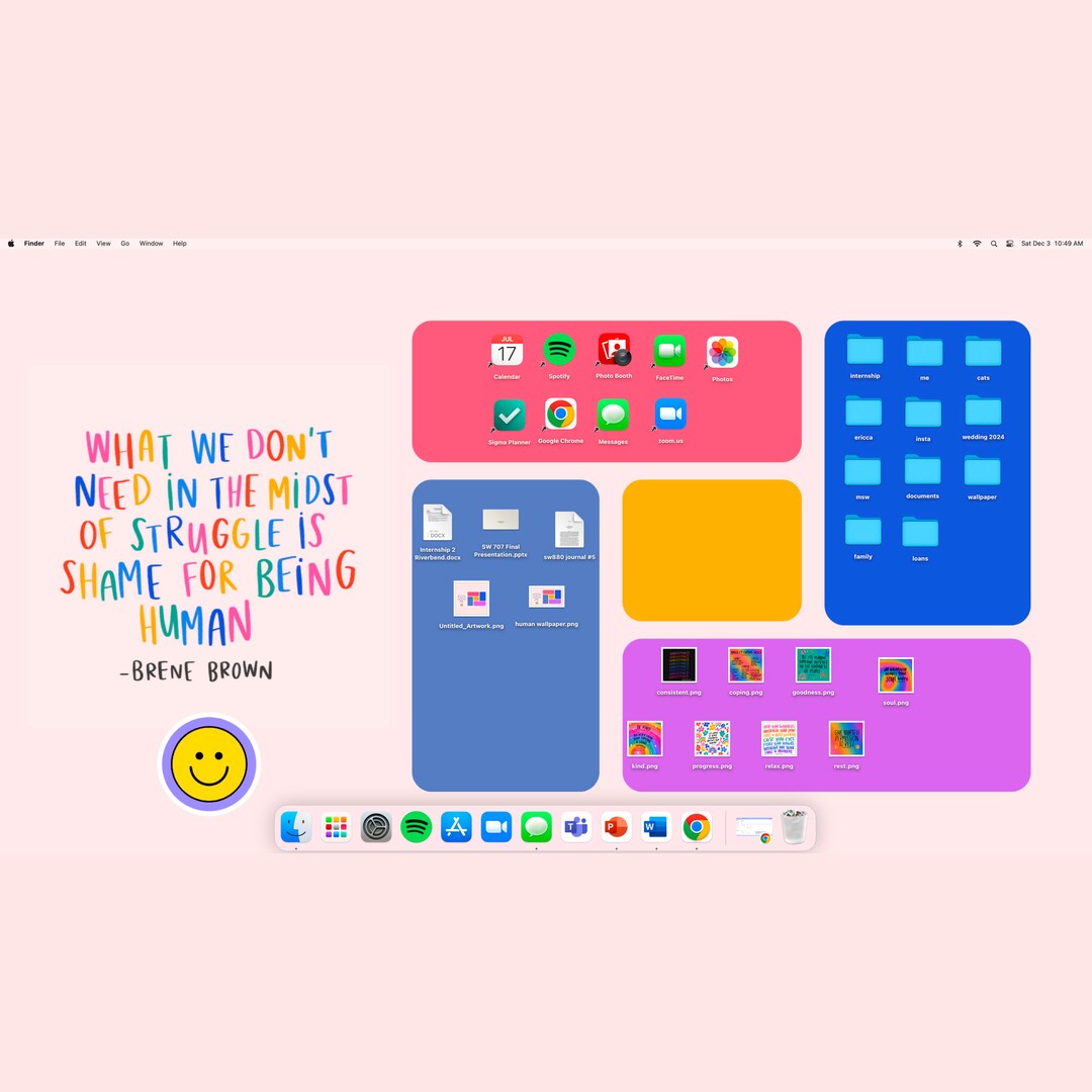 Happy Desktop Organizer Wallpaper - Etsy