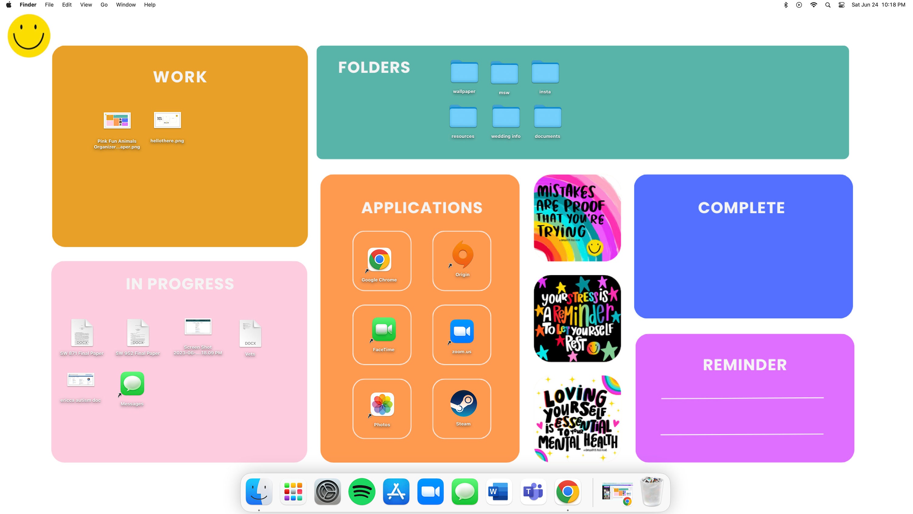 Colorful Desktop Organizer Wallpaper - Etsy