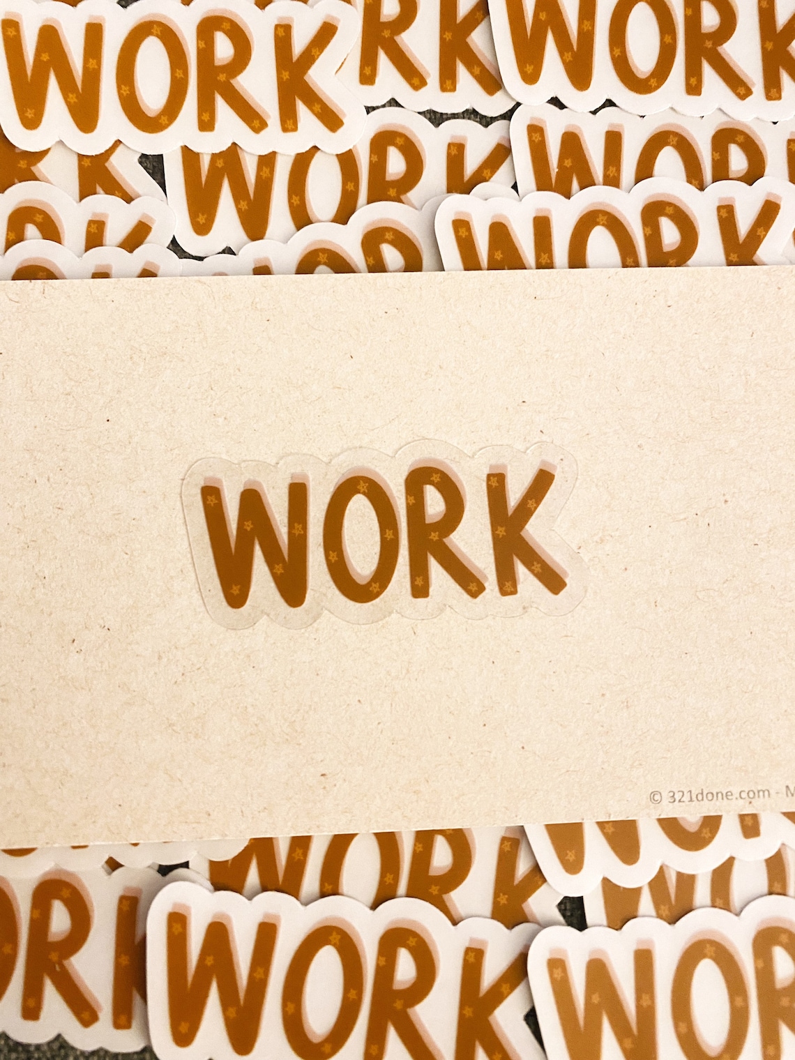 Work Sticker transparent | Etsy