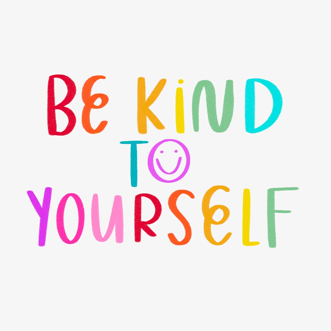 Be Kind Print 8 X 8 Rainbow - Etsy