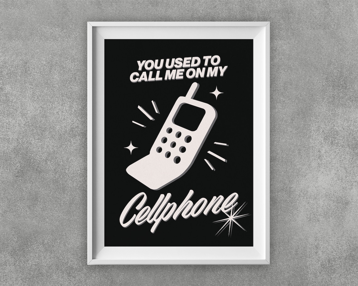 Drake You Used to Call Me on My Cellphone Rap Hip Hop - Etsy