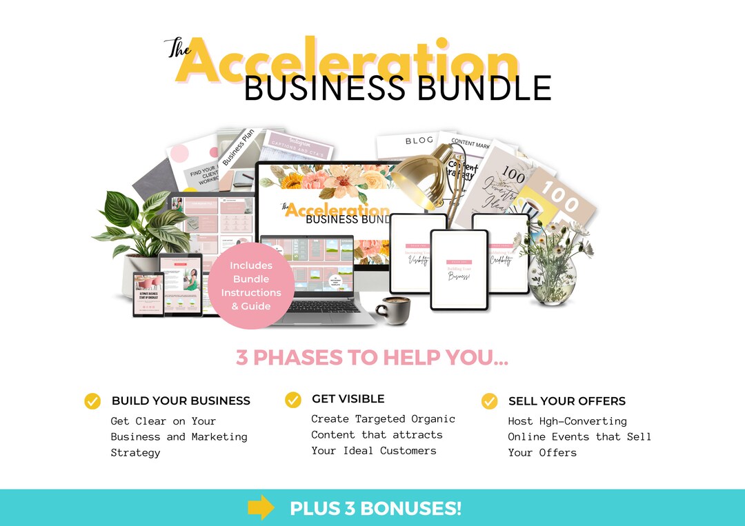 Small Business Starter Kit, Business Plan, Social Media Kit, Content ...