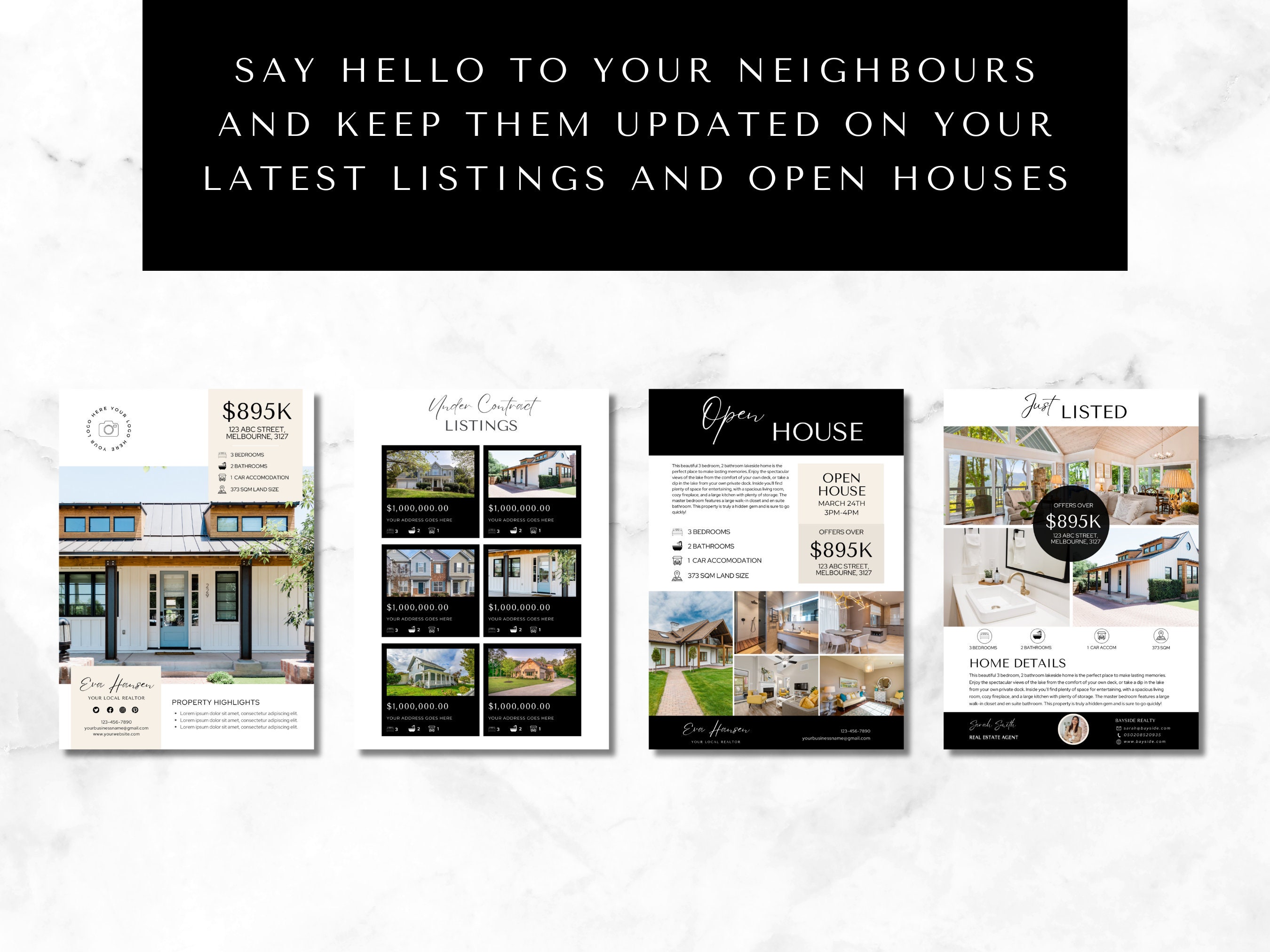 Real estate marketing Template Bundle, Real Estate marketing, real ...
