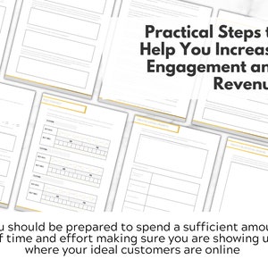 Social Media Workbook | Social Media Strategy | Social Media Planner ...