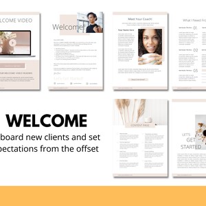 Coaching Welcome Packet | Onboarding Template | Orientation Template ...