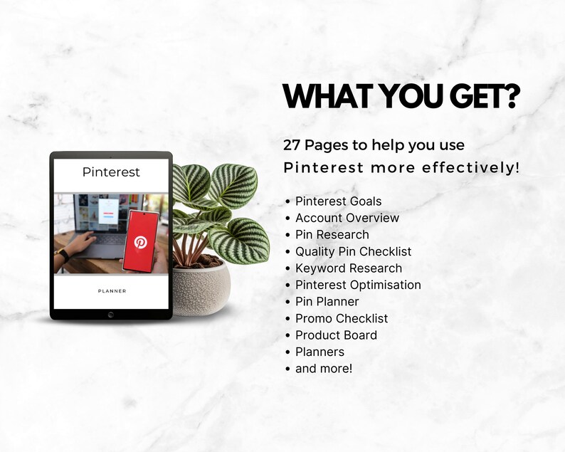 Pinterest Planner | Pinterest Template | Pinterest Checklist ...