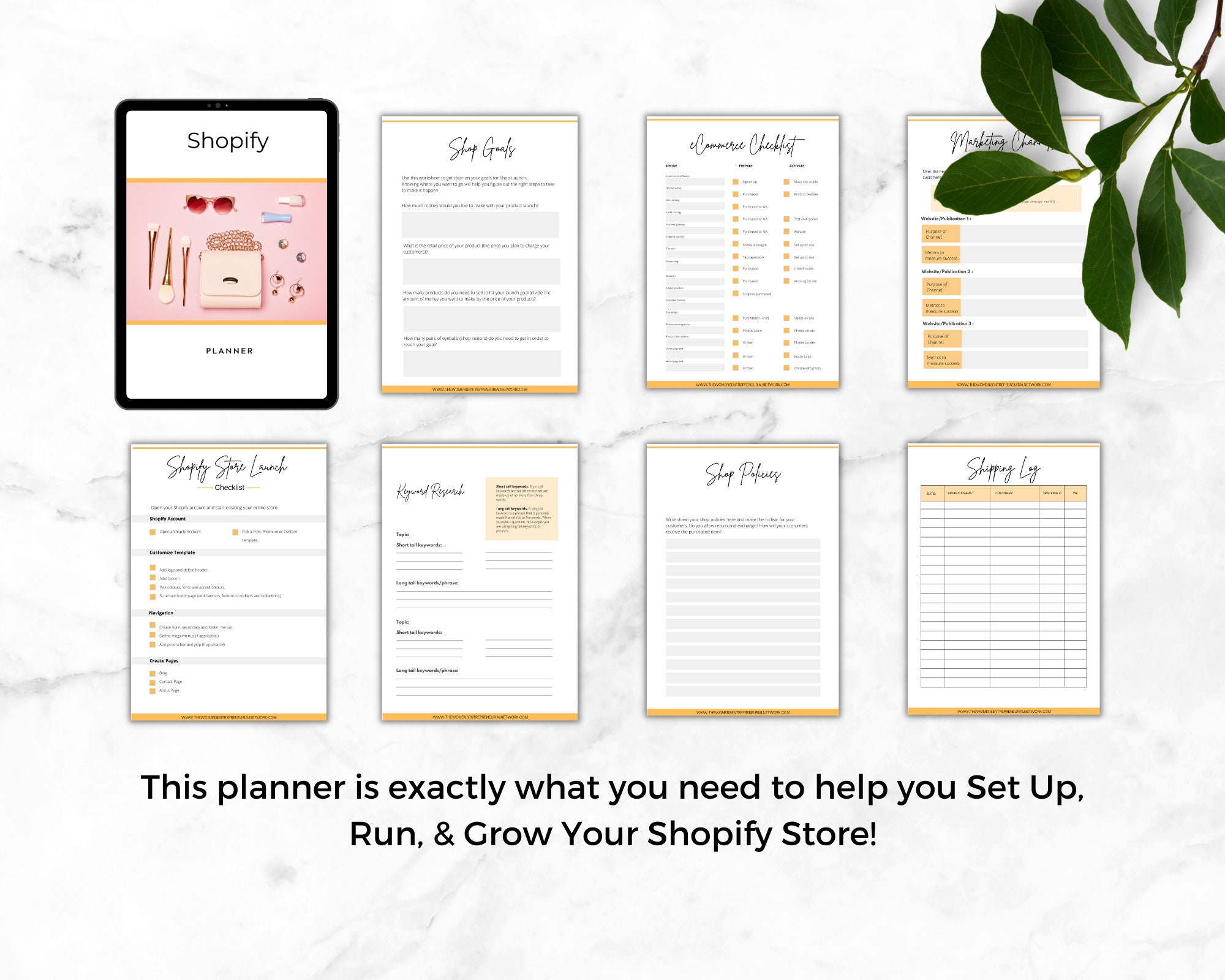 Shopify Planner | Business Planner | Ecommerce Planner | Shop Organiser ...