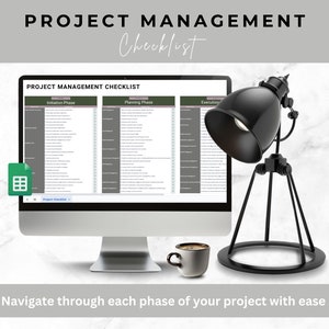 Project Management Checklist, Project Management Daily Checklist, Task ...
