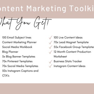 Content Marketing Toolkit | Course Creator Bundle | Social Media ...