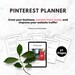 Pinterest Planner | Pinterest Template | Pinterest Checklist ...