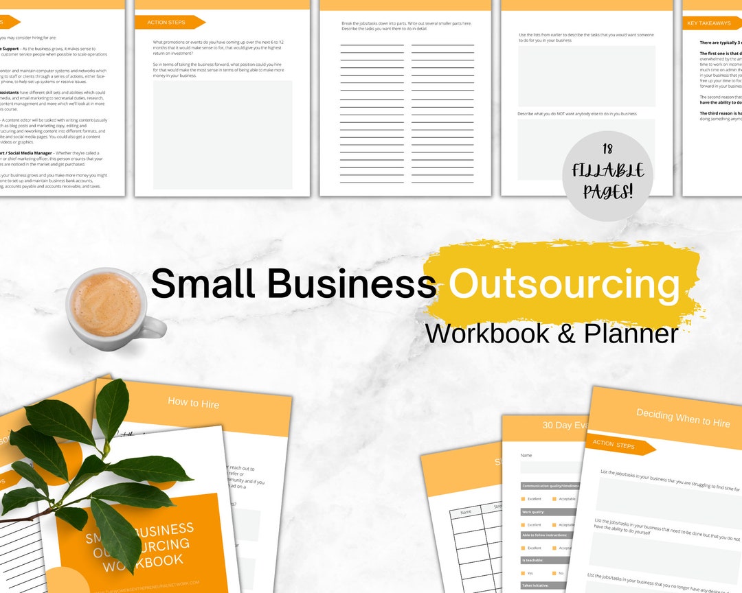 Outsourcing Workbook | Outsourcing Planner | Remote Team | Outsource ...