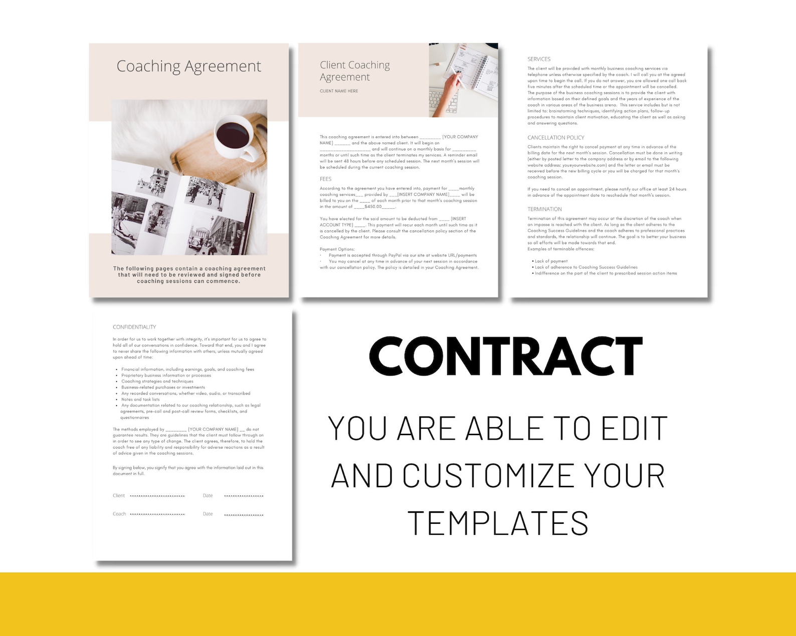 Coaching Welcome Packet | Onboarding Template | Orientation Template ...