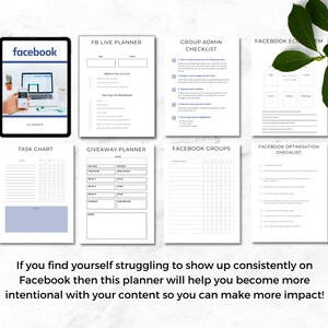 Facebook Planner | Business Planner | Facebook Growth Plan | Facebook ...