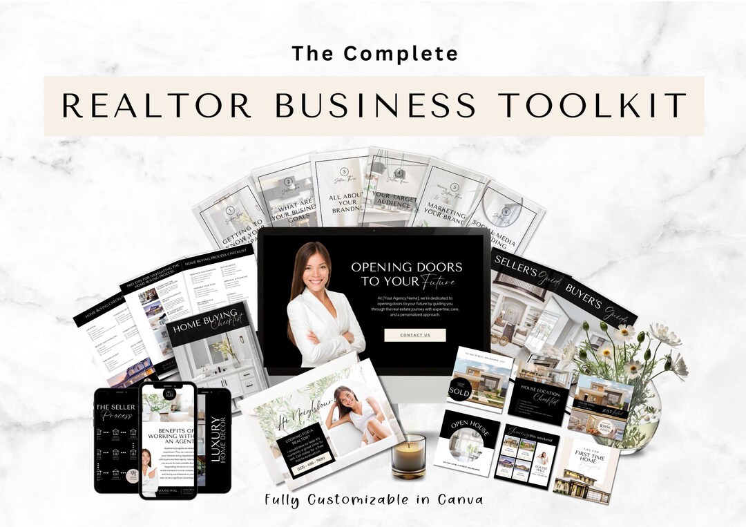 Complete Real Estate Marketing Templates Bundle, Real Estate Social ...