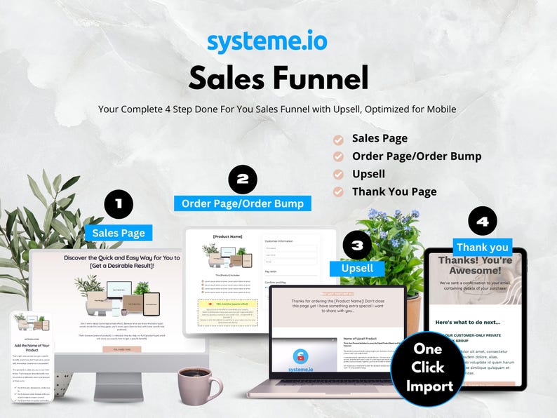 Systemeio Sales Funnel Templates, Done for You Digital Product Sales ...