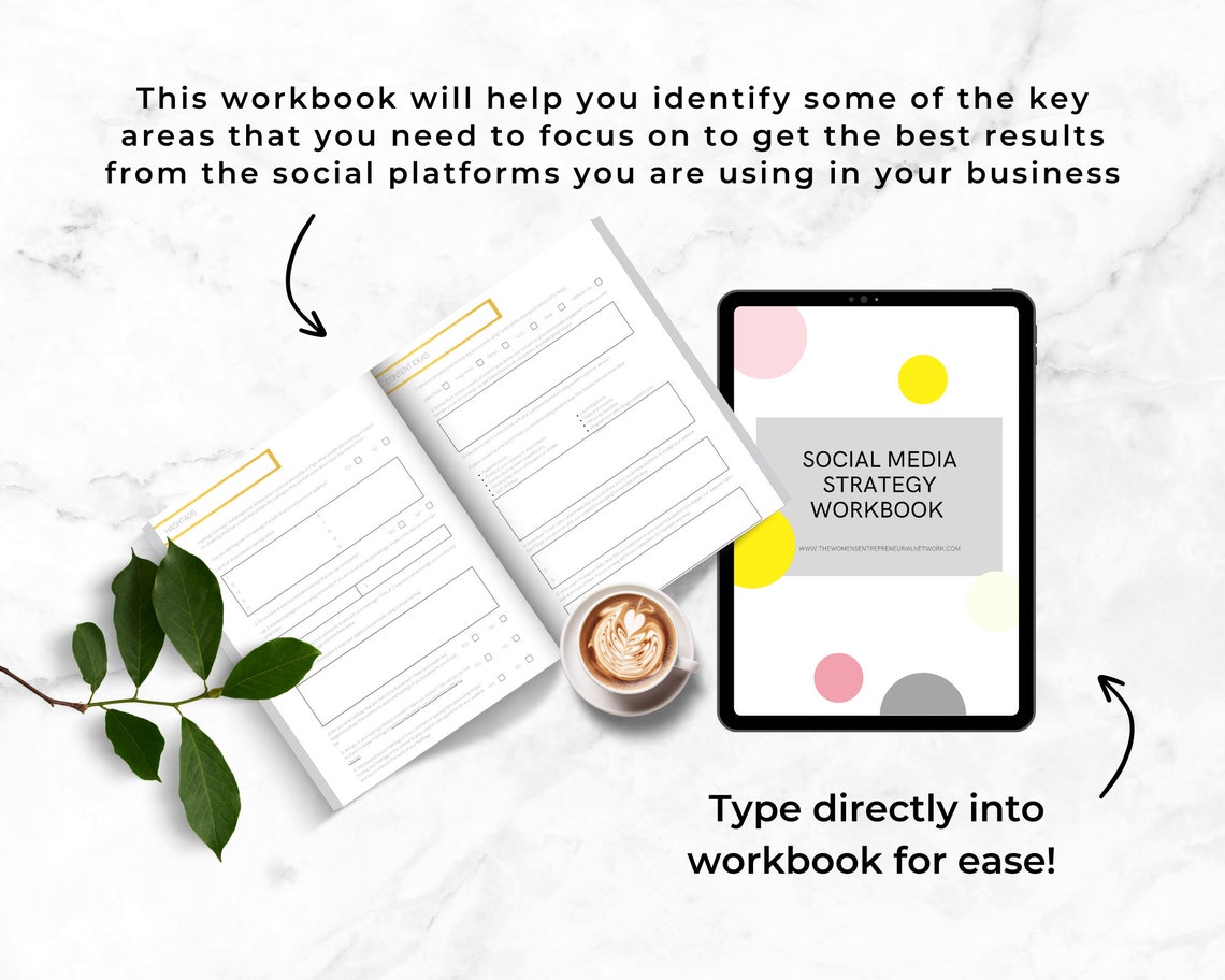 Social Media Workbook Social Media Strategy Social Media Planner Social ...
