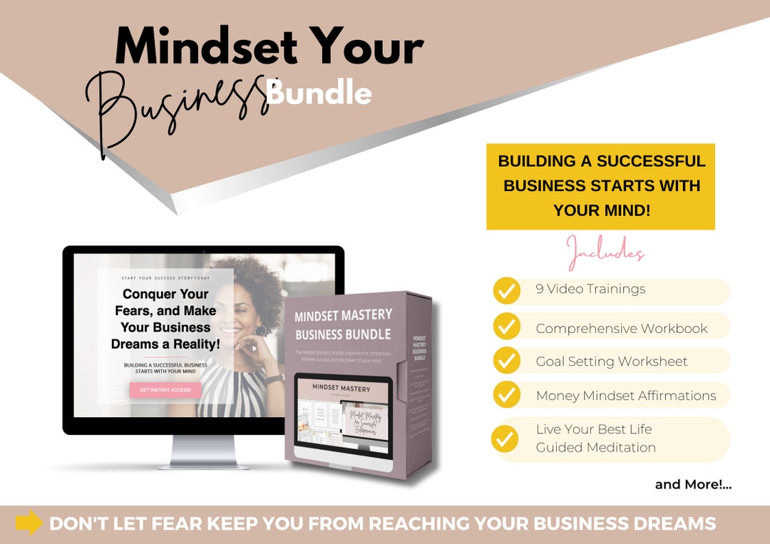 Mindset Business Bundle | Mindset Course | Mindset Workbook | Journal ...