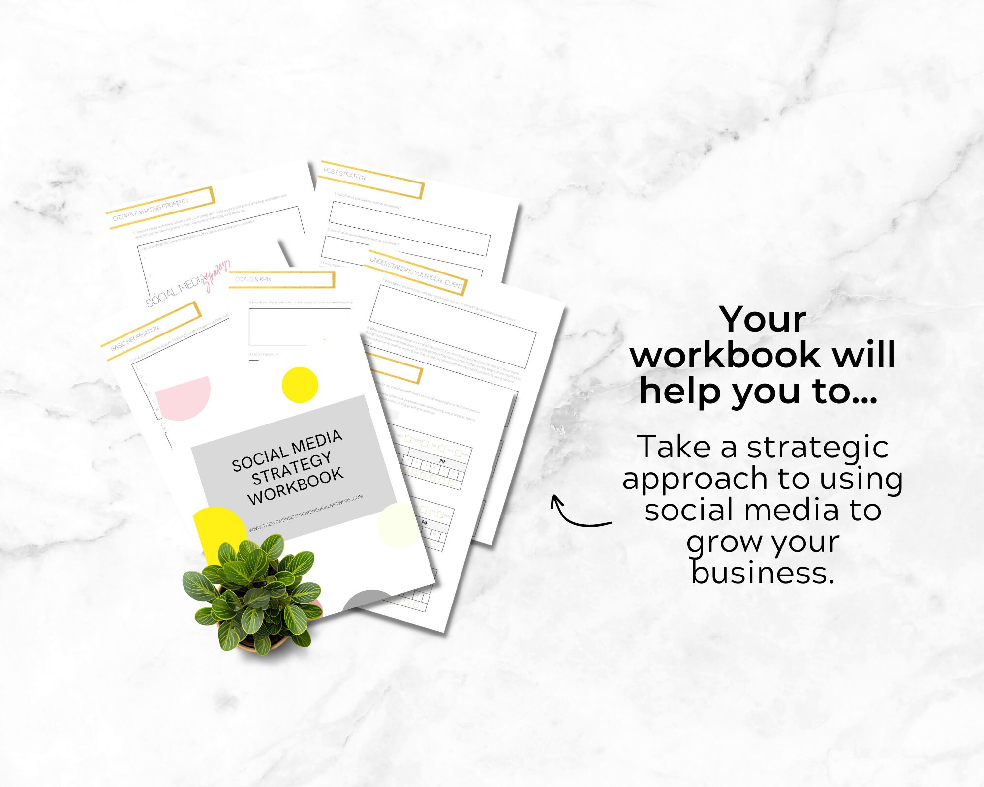 Social Media Workbook Social Media Strategy Social Media Planner Social ...