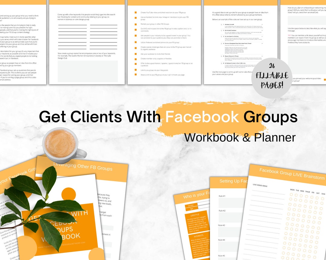 Facebook Group Workbook | Facebook Group Planner | Facebook Group ...