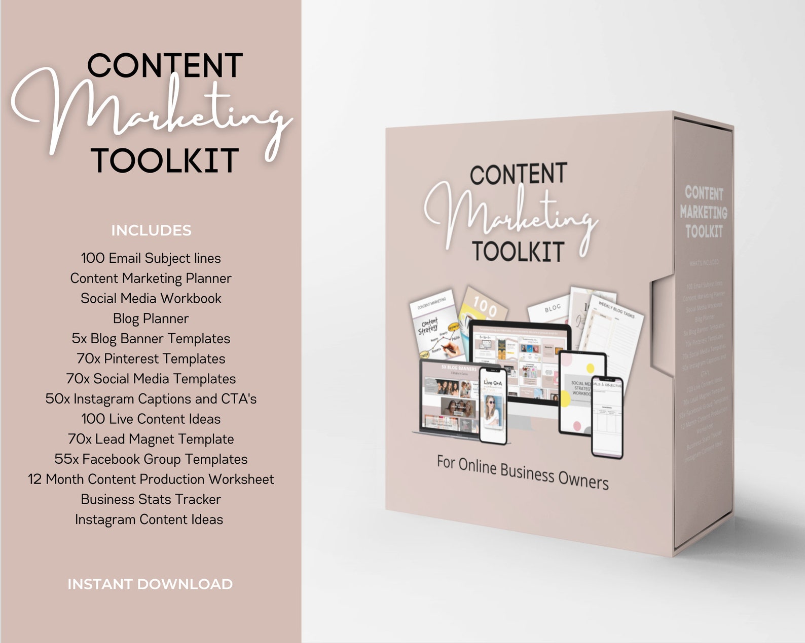 Content Marketing Toolkit Course Creator Bundle Social - Etsy