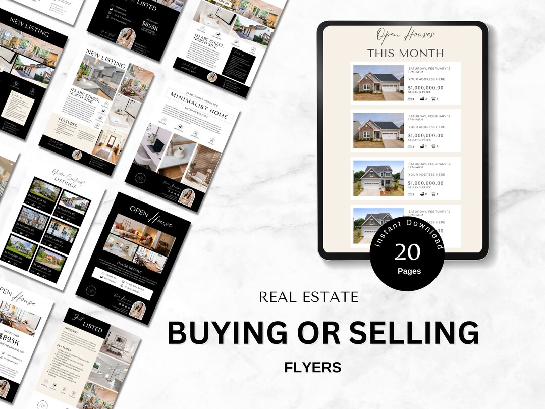 Real estate marketing Template Bundle, Real Estate marketing, real ...