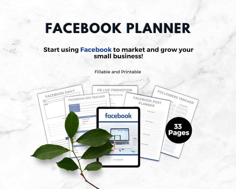 Facebook Planner | Business Planner | Facebook Growth Plan | Facebook ...