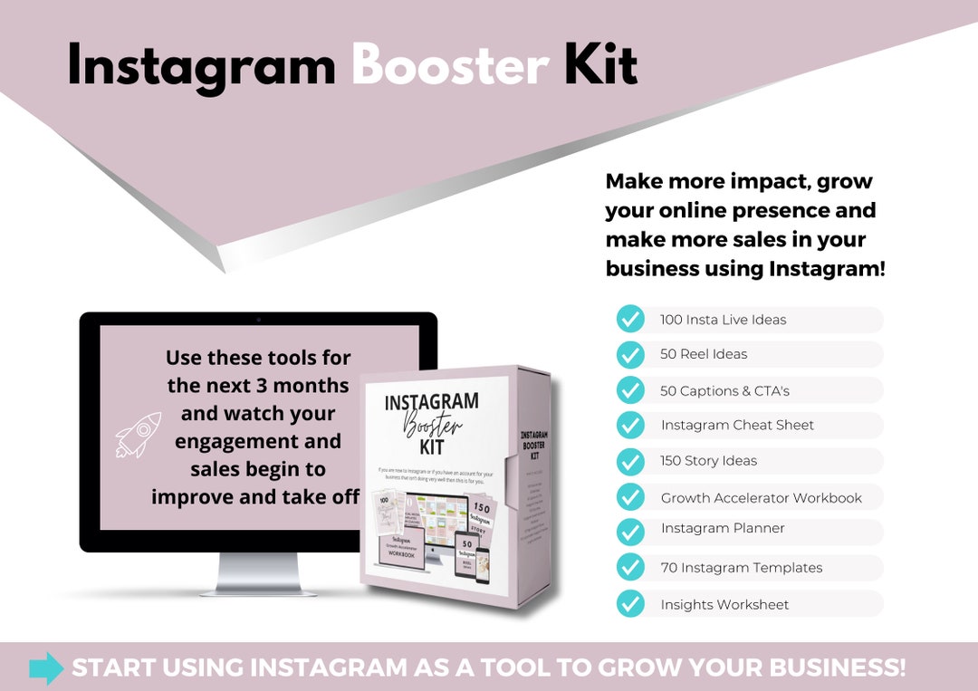Entrepreneur Instagram Booster Kit | Instagram Bundle | Instagram ...