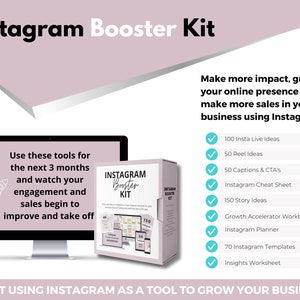 Entrepreneur Instagram Booster Kit | Instagram Bundle | Instagram ...