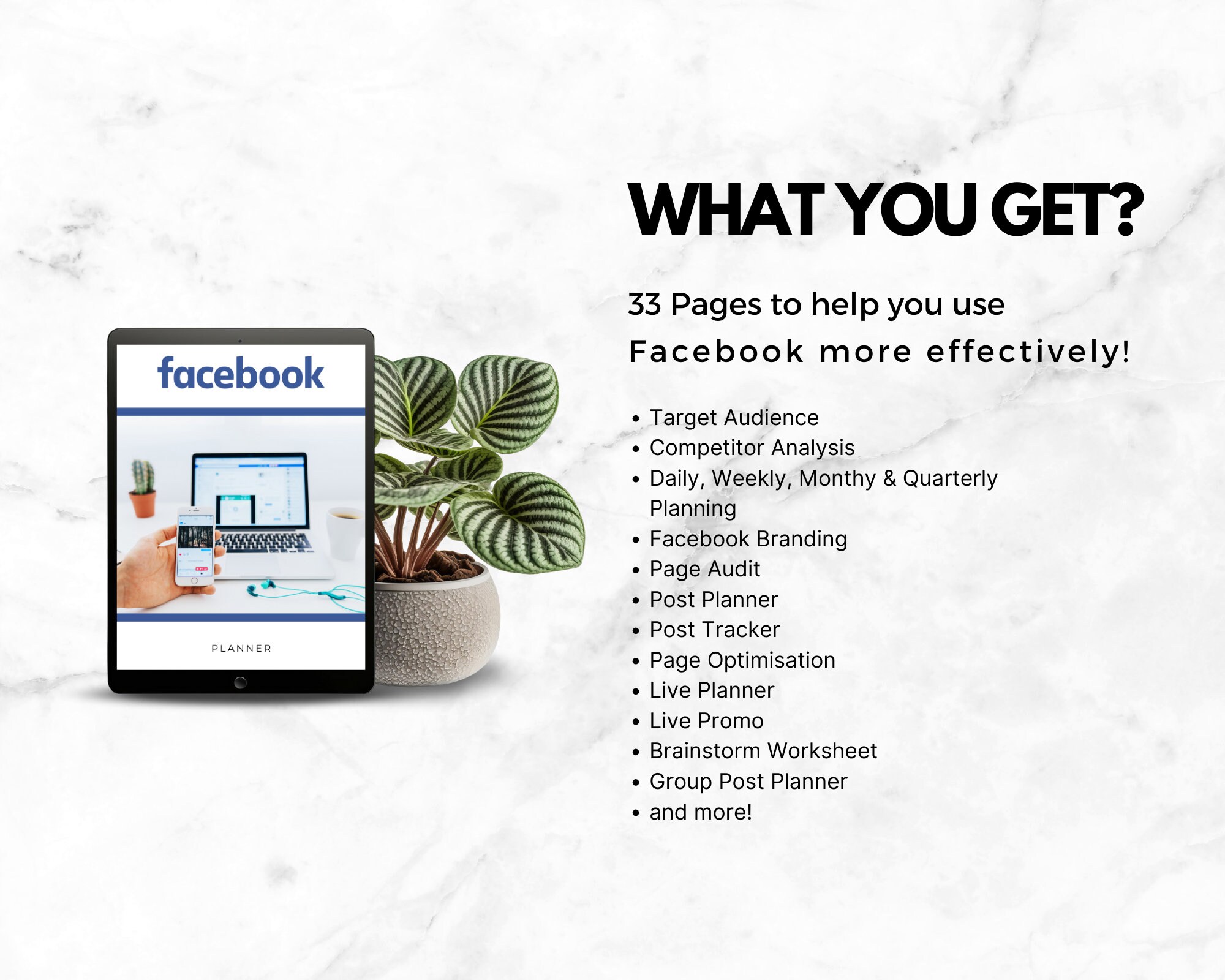 Facebook Planner | Business Planner | Facebook Growth Plan | Facebook ...