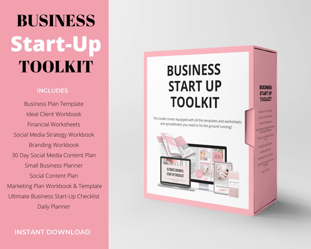 Business Start-up Toolkit Business Bundle Business Plan Template Small ...
