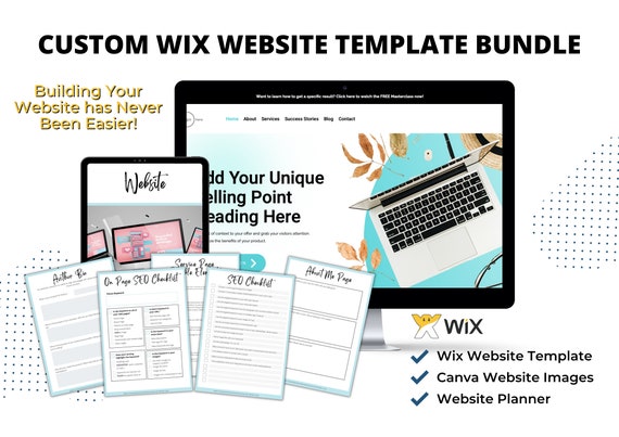 Wix Website Template Website Design Custom Website Wix - Etsy