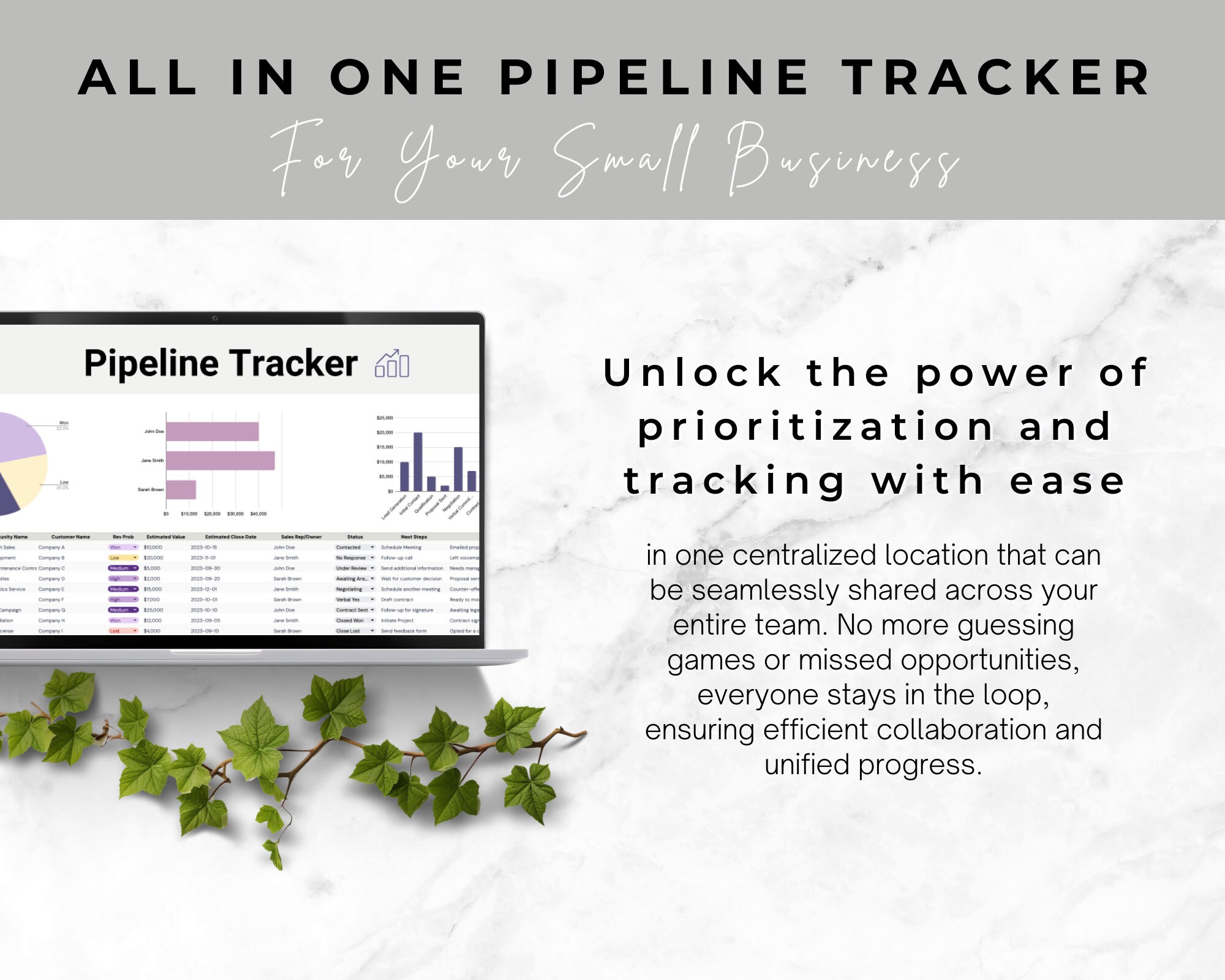 Business Pipeline Google Sheet Template, Sales Pipeline Planning Guide ...
