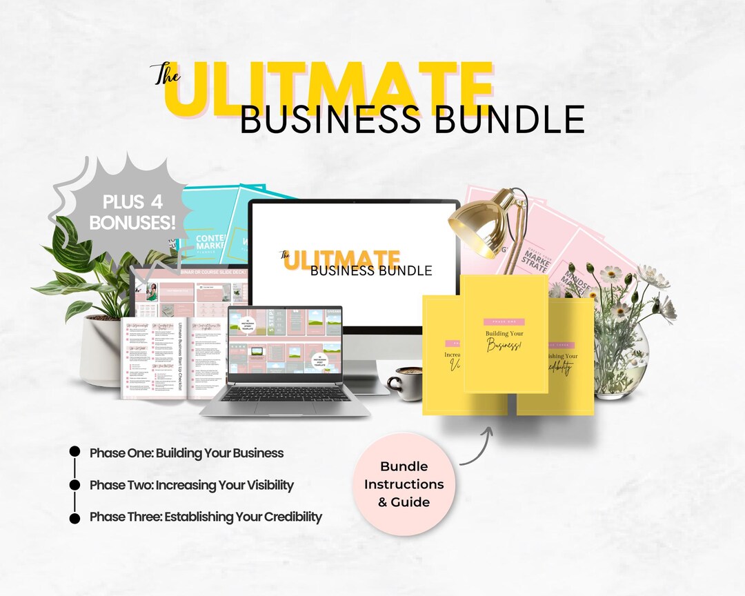 Digital Business Startup Bundle | Marketing Templates | Social Media ...