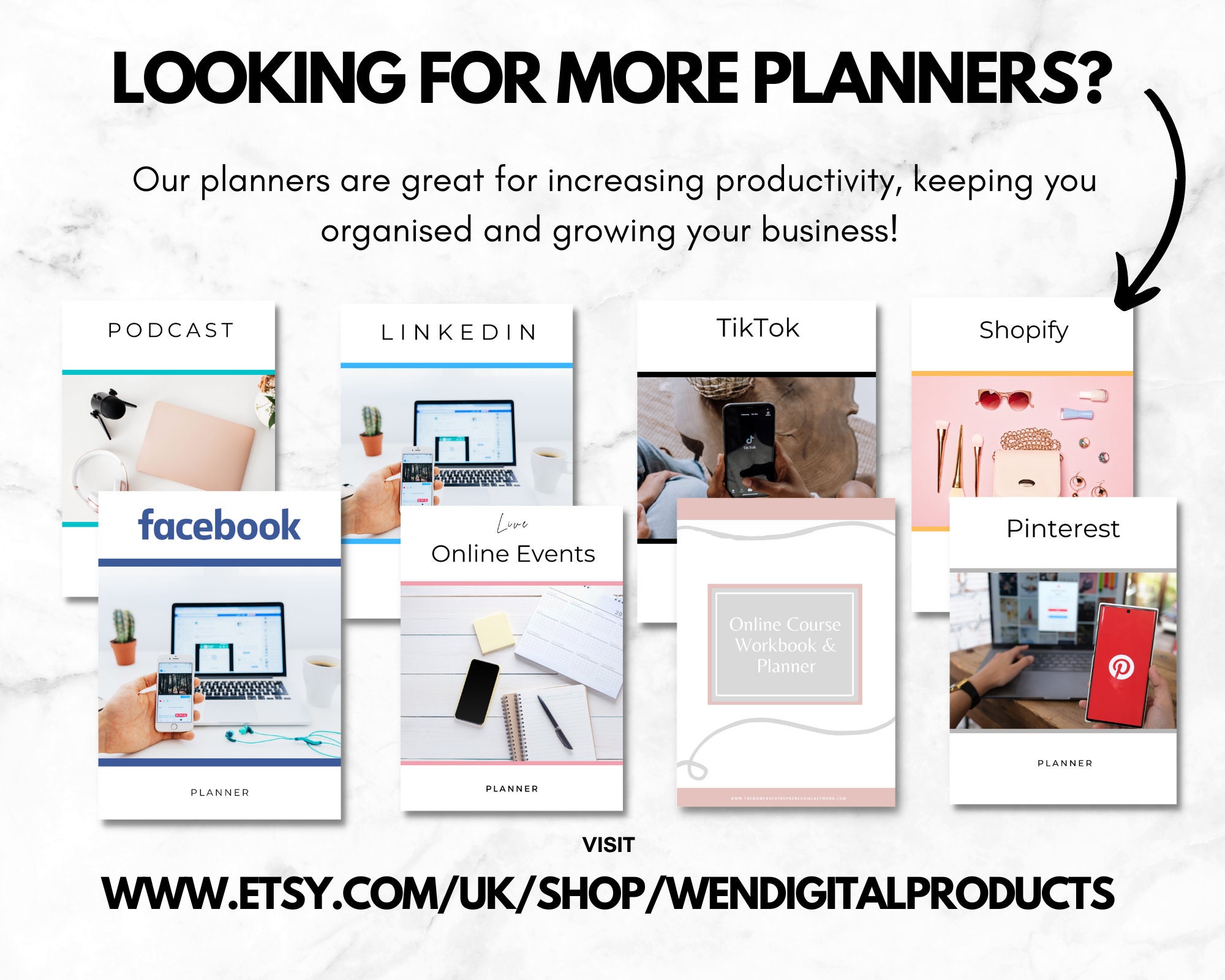 Social Media Planner Bundle, Instagram Planner Printable, Digital ...