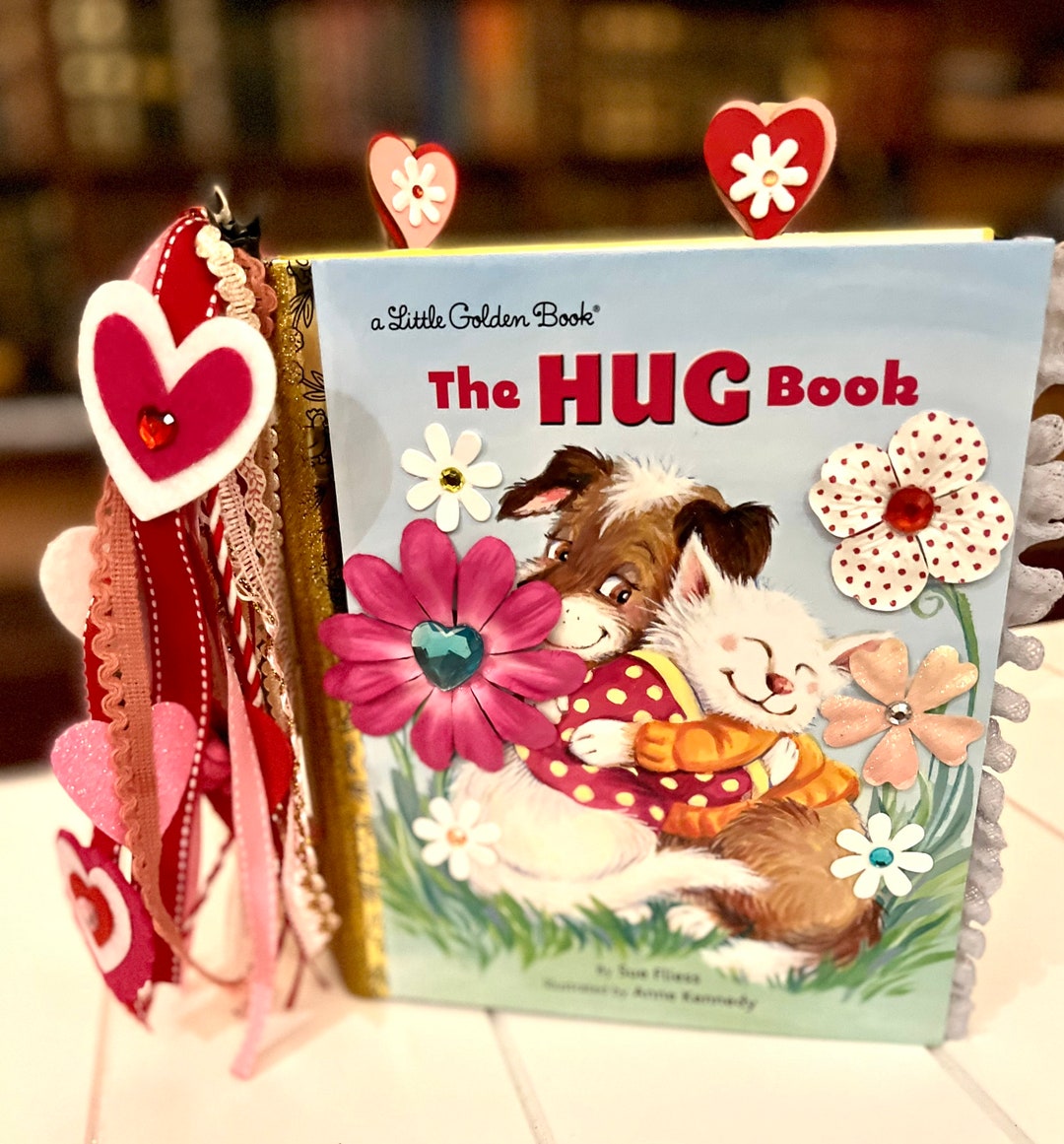 Valentines Day or Any Daywho Needs A Hug Junk Journal, Altered Golden ...