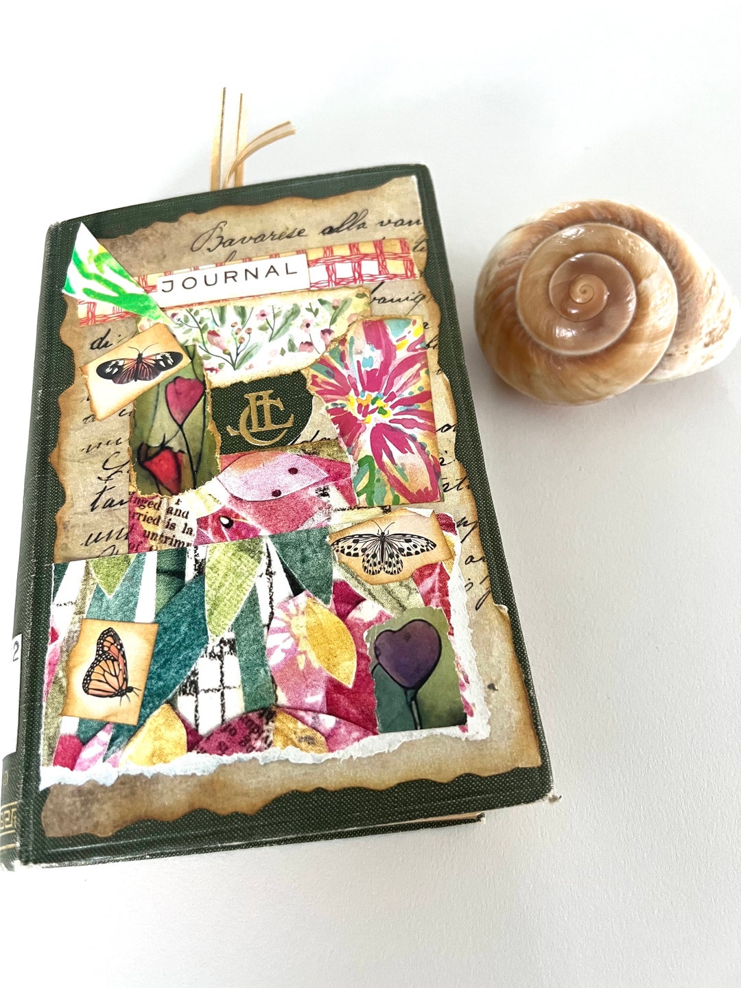 Vintage Book Altered Art Journaling With Paper, Paints, Stencils ...