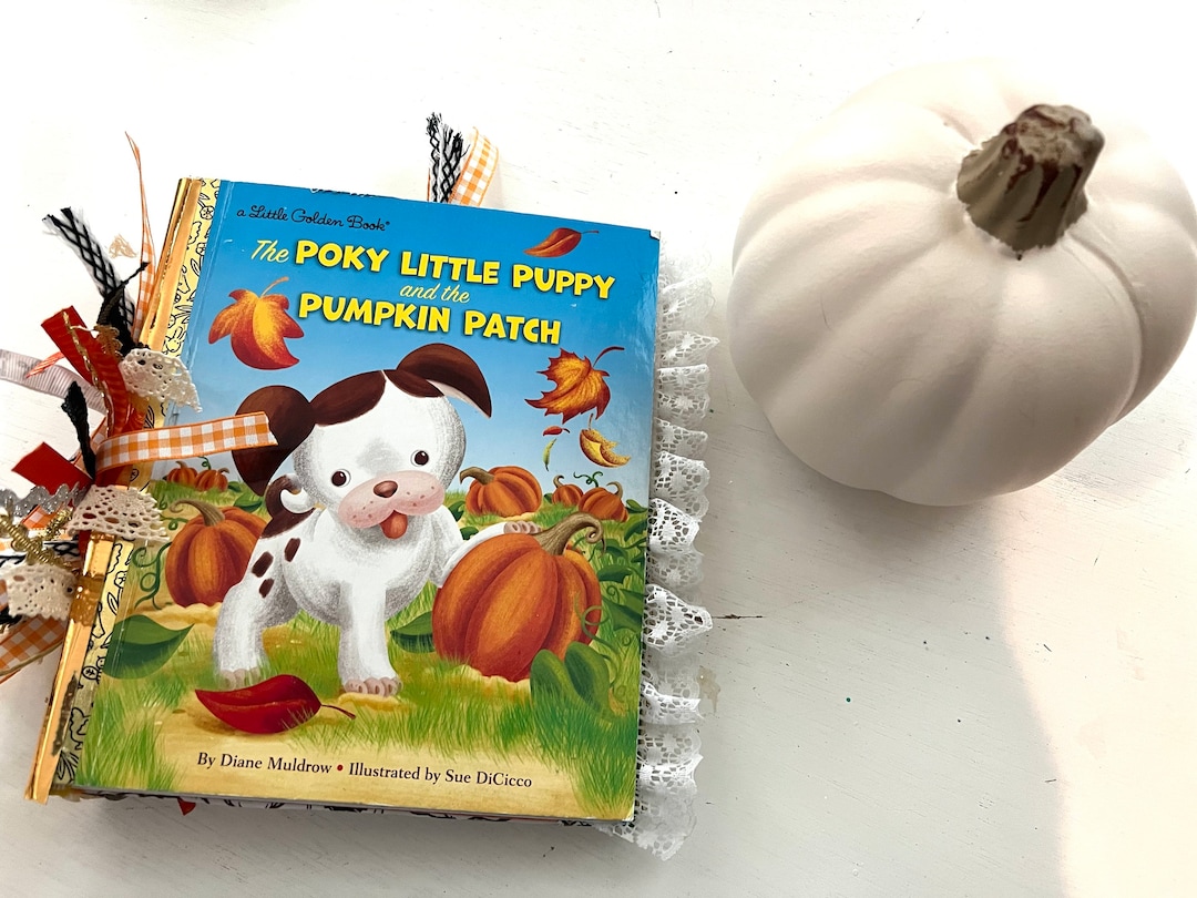 Poky Little Puppy Junk Journal: Altered Golden Book, Fall Ephemera - Etsy