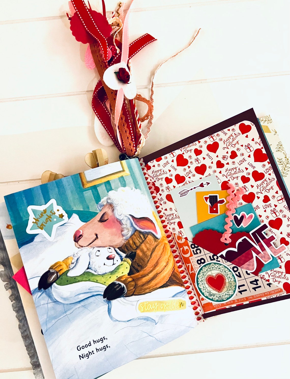 Valentines Day or Any Daywho Needs A Hug Junk Journal, Altered Golden ...