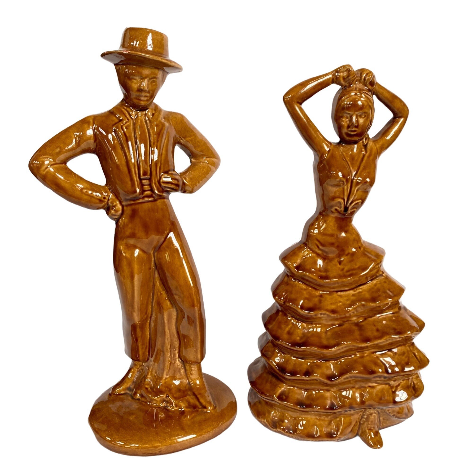 Mid-century Modern Flamenco Dancers California Pottery USA Glazed ...