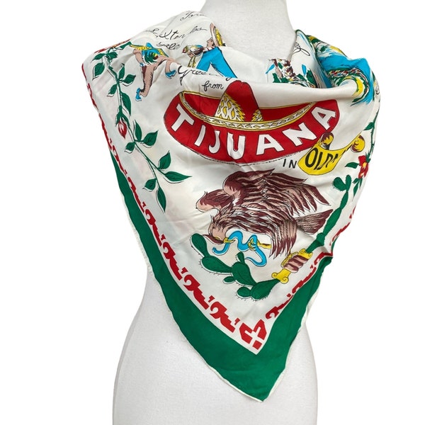 Mexico Silk Scarf - Etsy