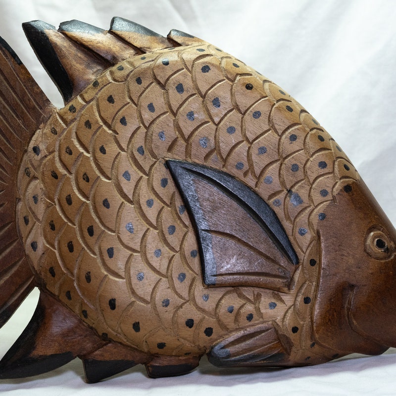 Wooden Fish Carving - Etsy