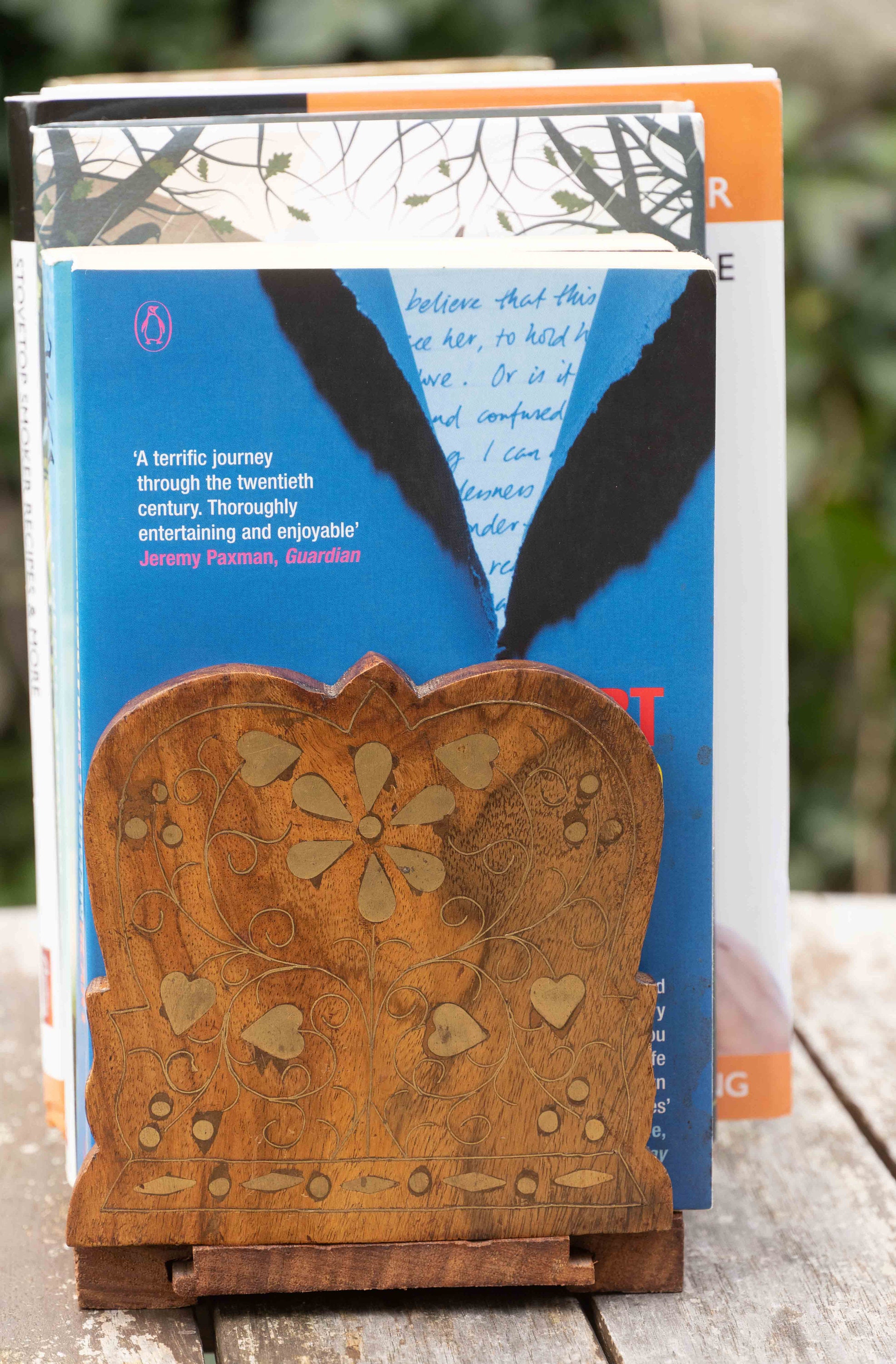 Vintage Wooden Book Rack Very Beautifully Carved With Brass - Etsy