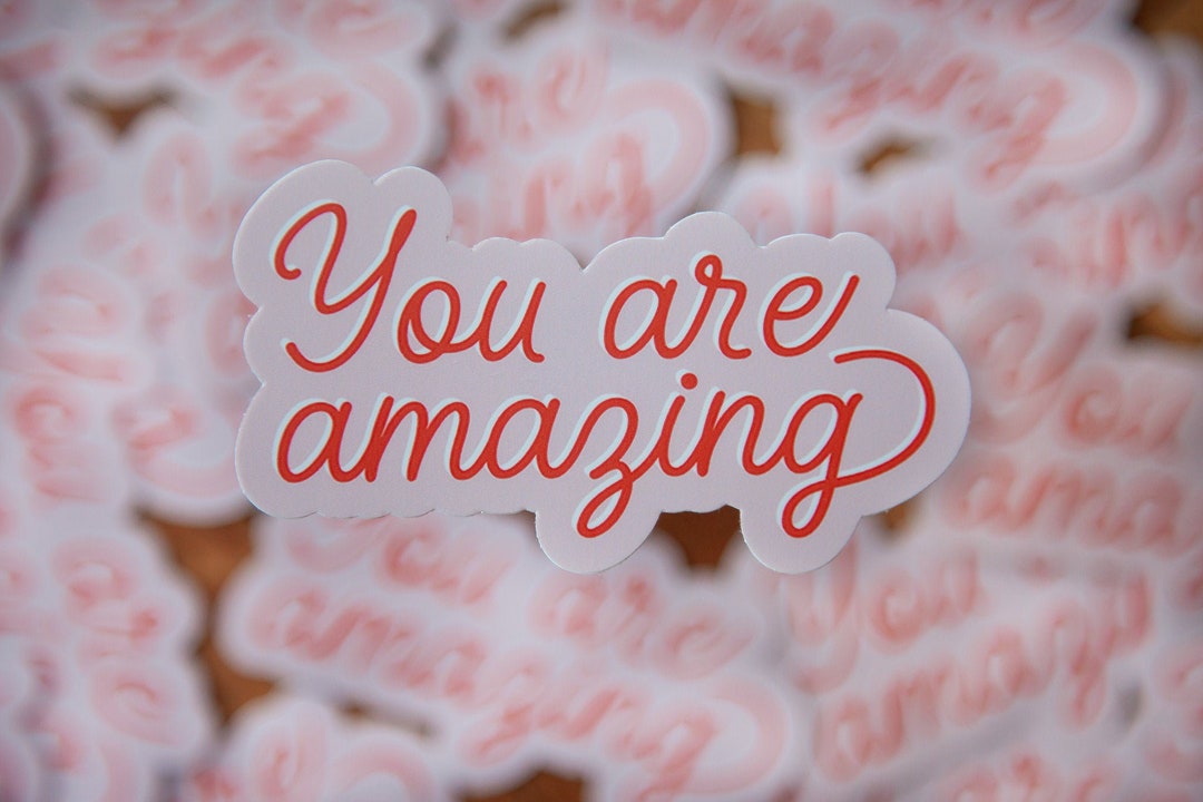 You Are Amazing Sticker Die-cut Sticker Laptop Sticker Water Bottle Sticker Motivational Sticker ...