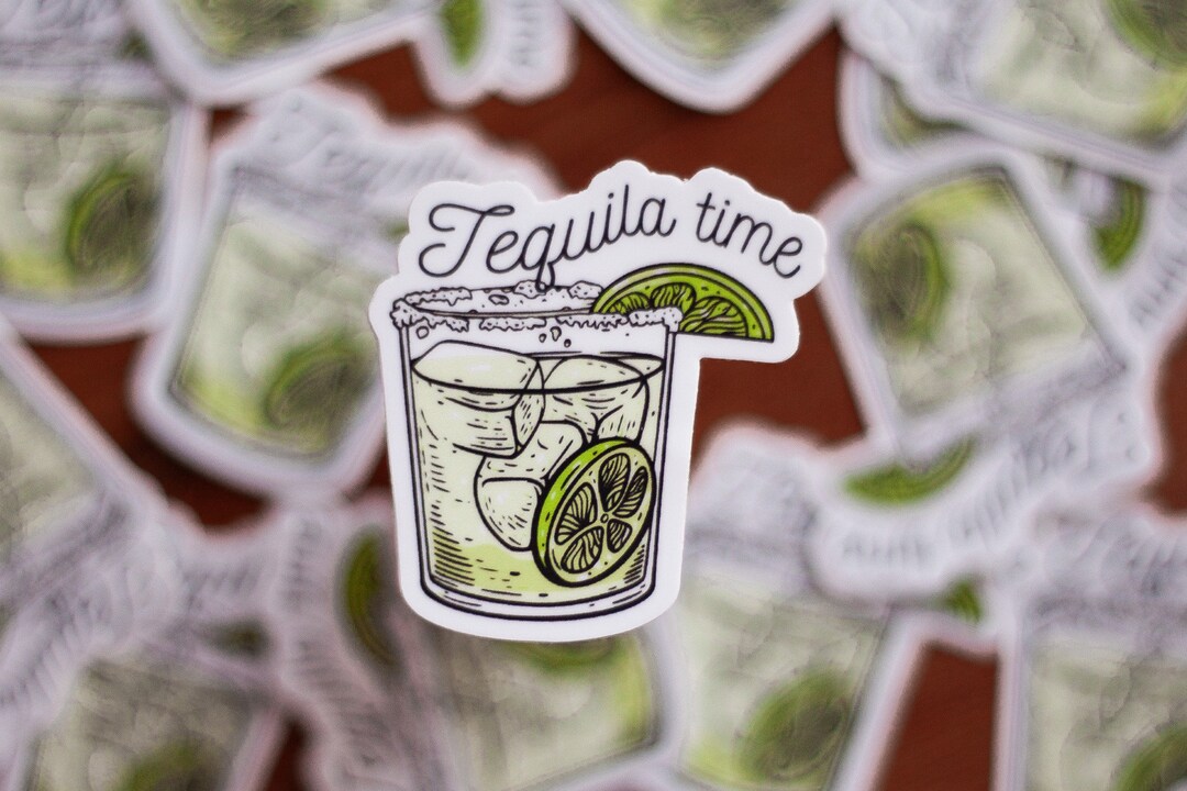 Tequila Time Margarita Sticker | Cocktail Sticker | Water Bottle ...