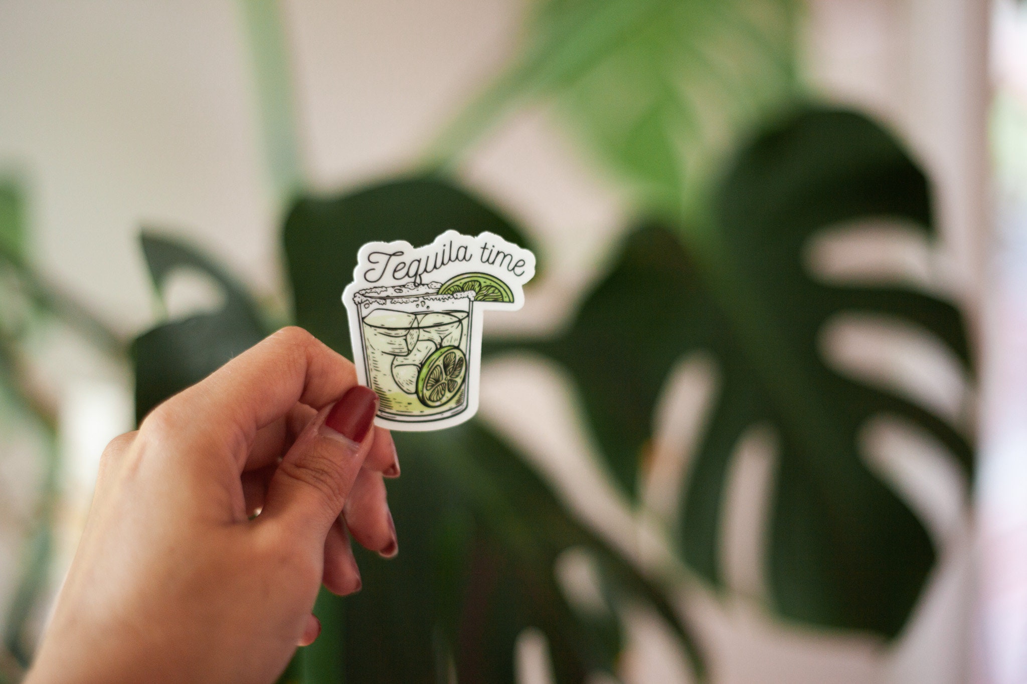 Tequila Time Margarita Sticker Cocktail Sticker Water Bottle Sticker ...