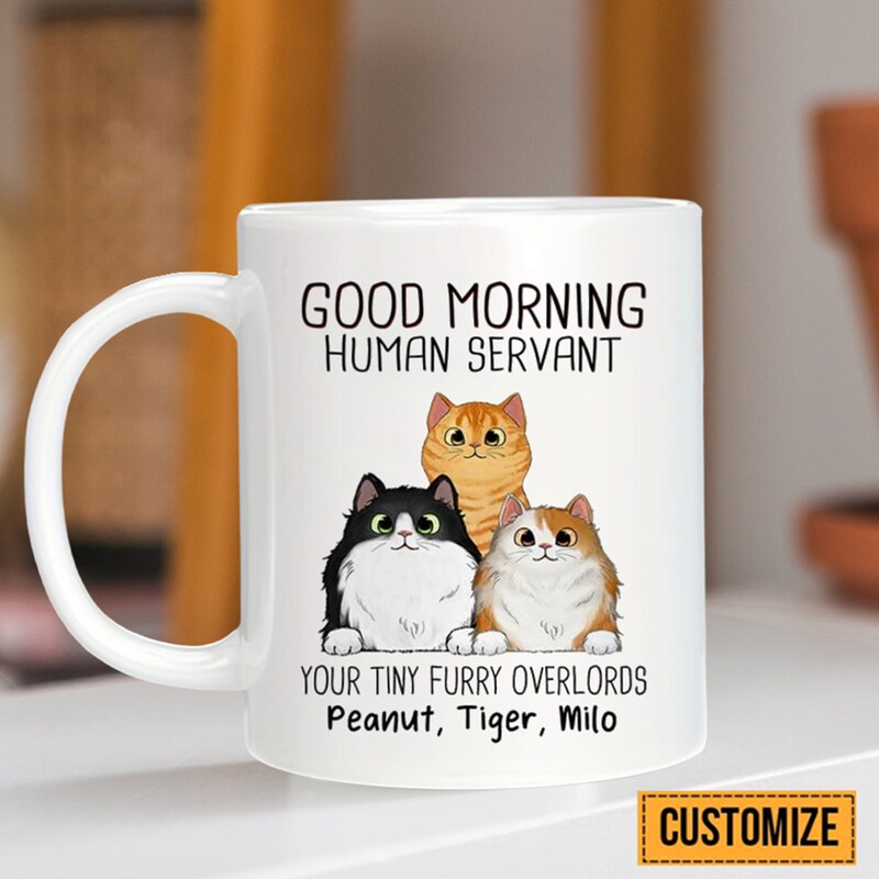 Human Servant Cat Cup - Etsy UK