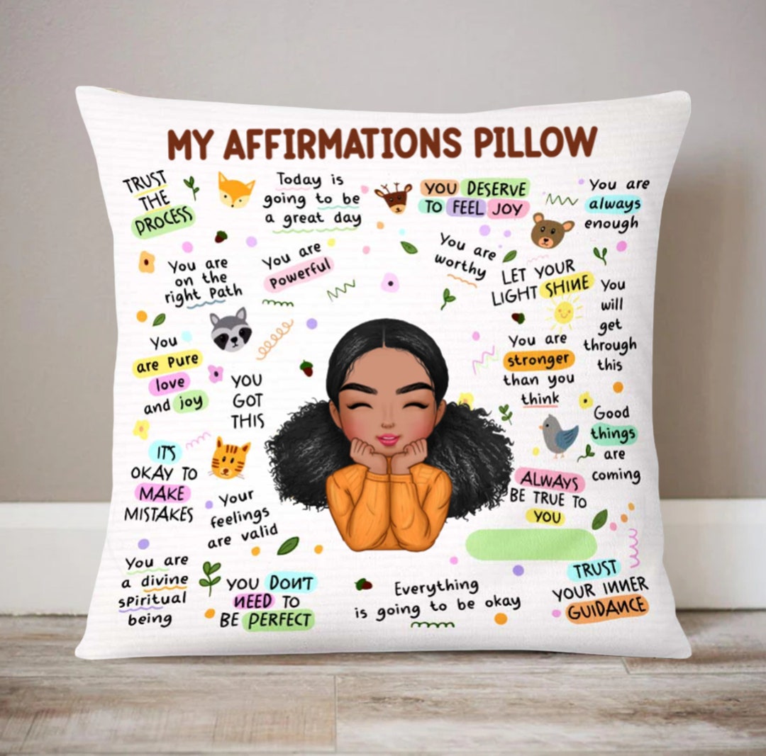 My Daily Affirmations Pillow, Daily Reminder Pillow, Self Love Pillow ...