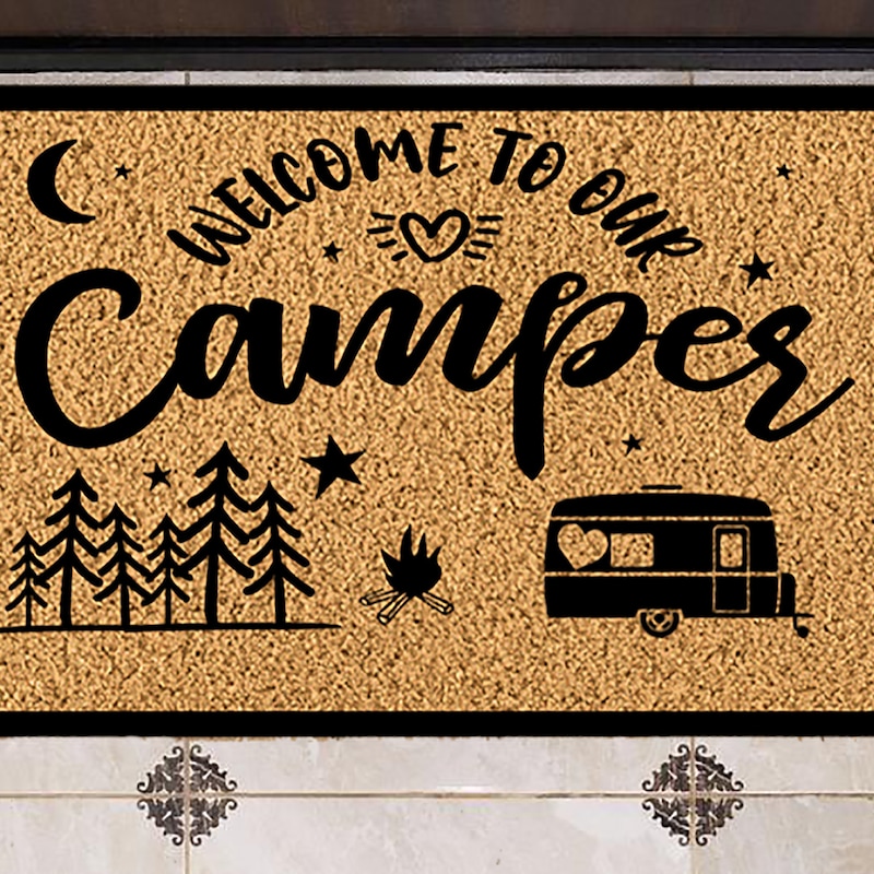 Camper Welcome Mat - Etsy