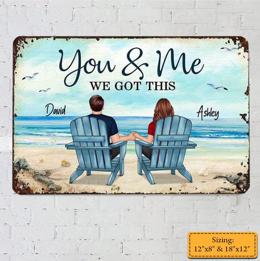 Custom Couple Sign, Vintage Cocktail/pool Bar Outdoor Decor, Backyard ...