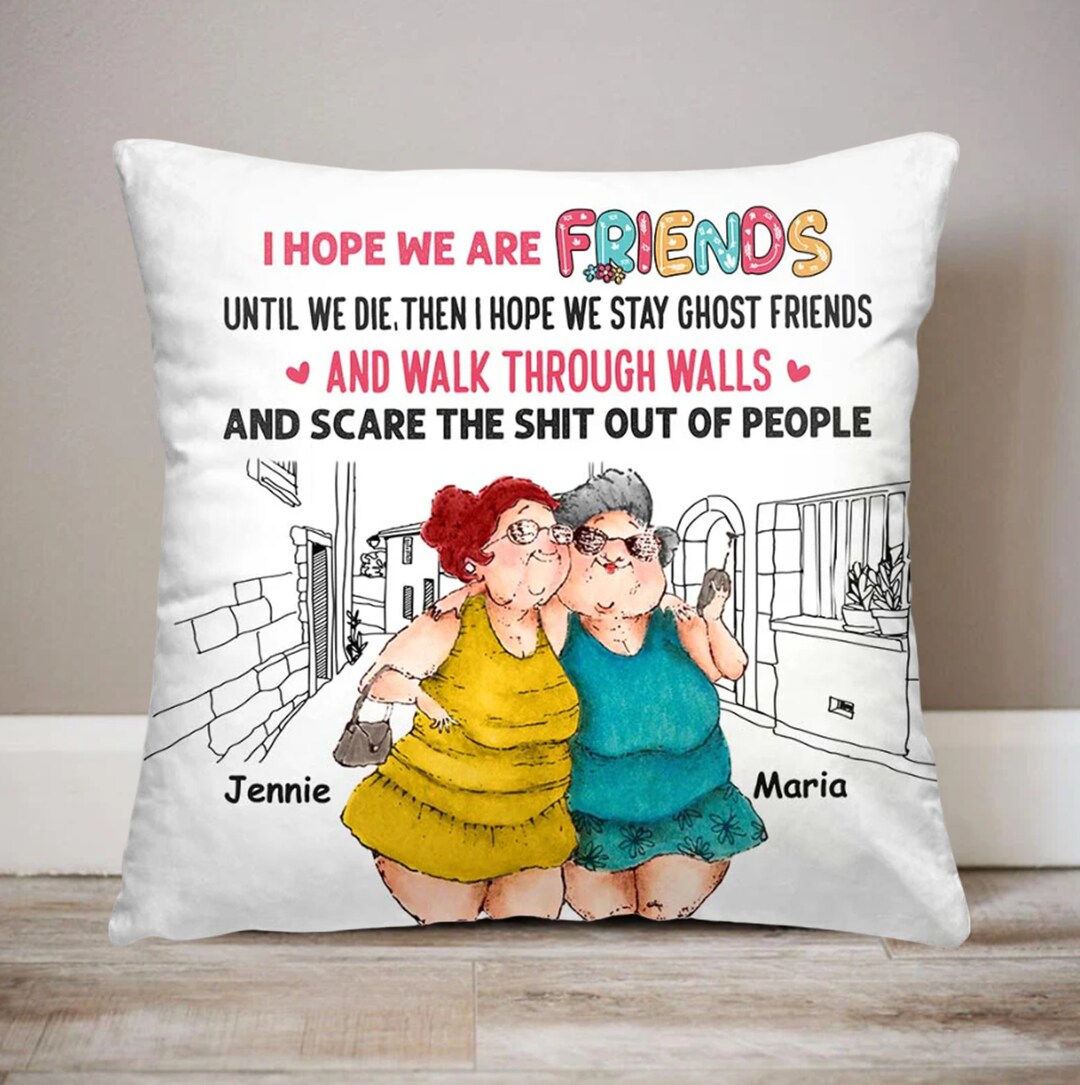 Best Friend Forever Pillow, Best Friend Gift, Friend Cuddle Pillow ...